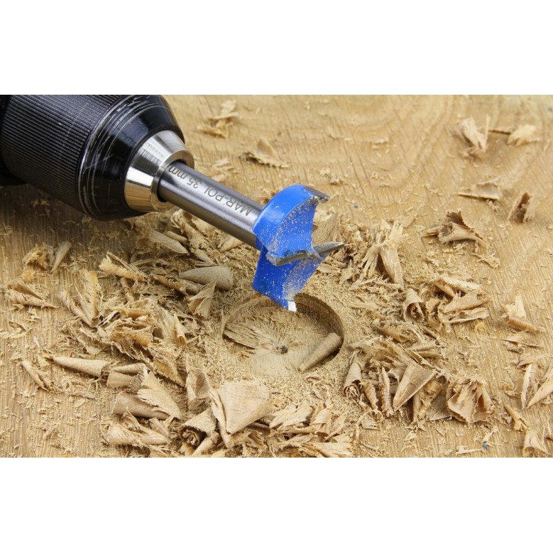 Medžio freza - grąžtas su kietlydinio plokštele 60 mm