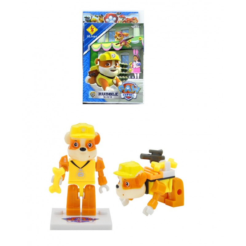 Paw Patrol Rubble mini lego figūrėlė