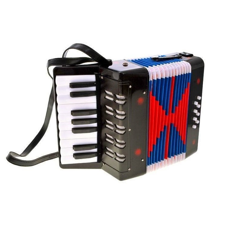 Vaikiškas akordeonas su klavišais - juodas