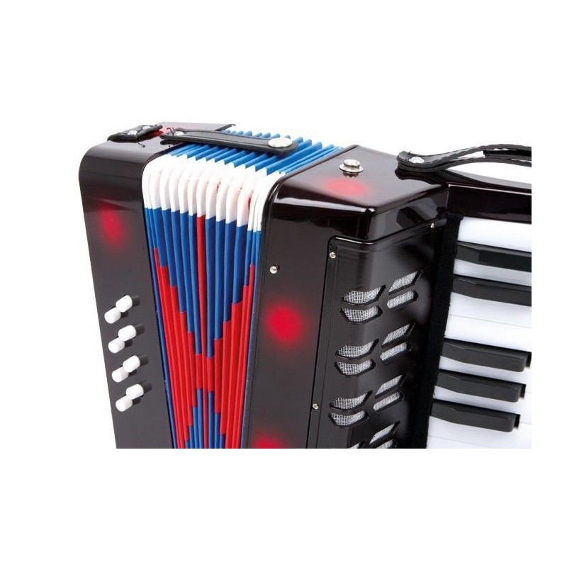 Vaikiškas akordeonas su klavišais - juodas