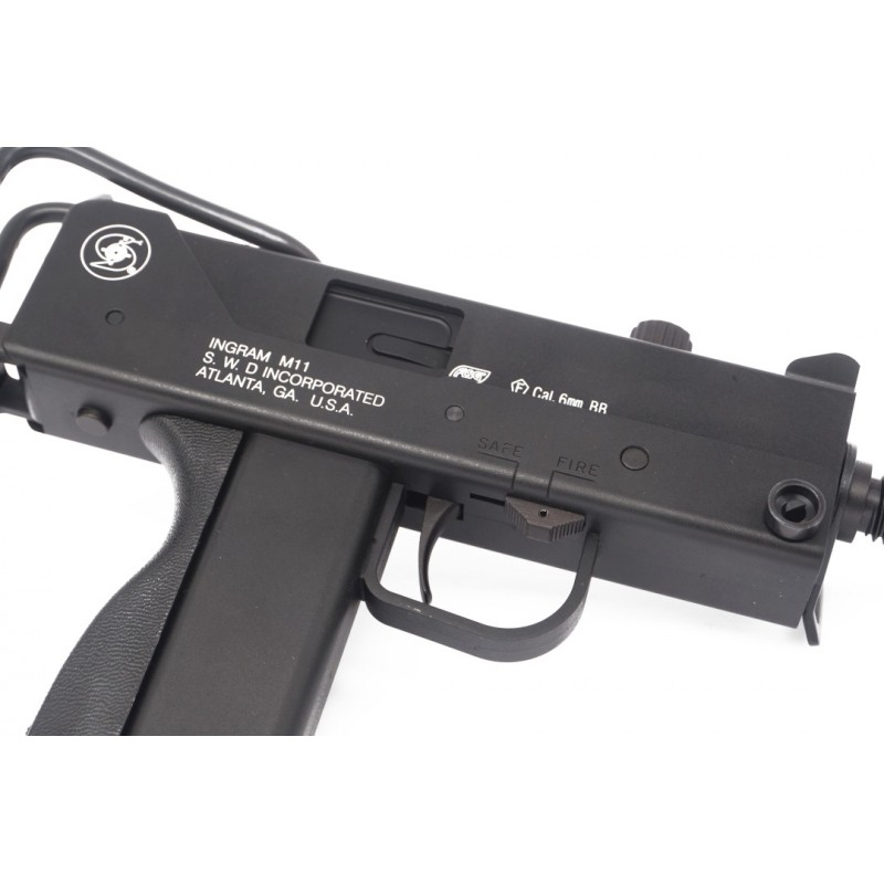 Airsoft legendinis UZI Cobray M11 automatas CO2 6MM 1,4 J