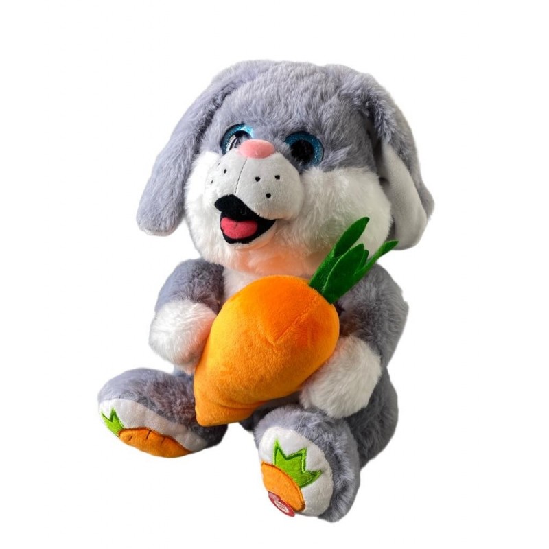 Mielas pliušinis triušiukas - dainuoja ir šoka 30cm