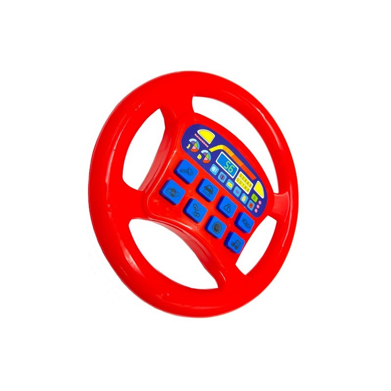 Vaikiškas vairas su garsais Raudona spalva