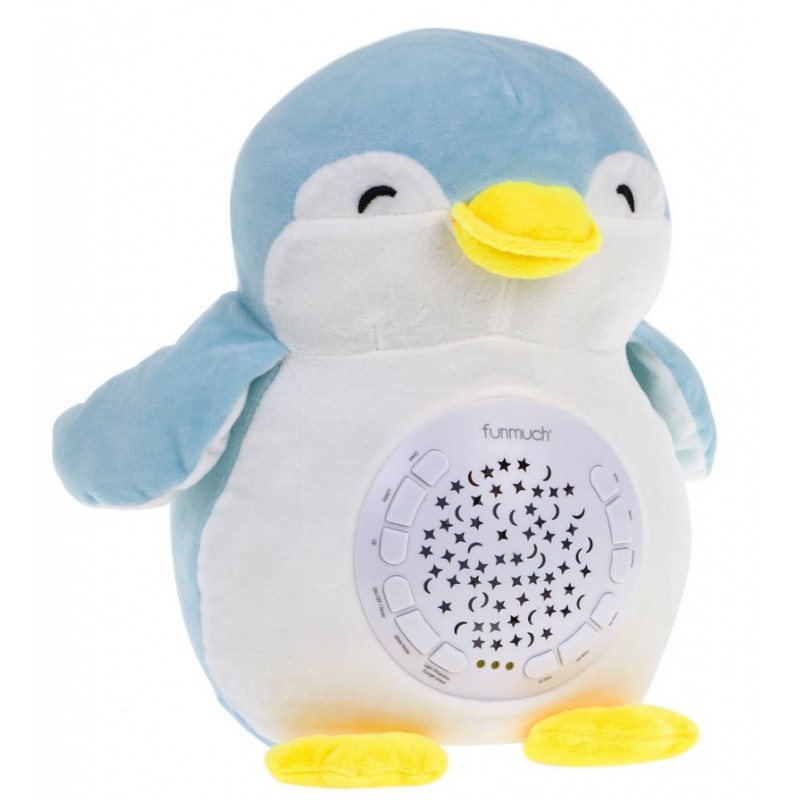 Grojantis ir šviečiantis migdukas Pingvinas / projektorius