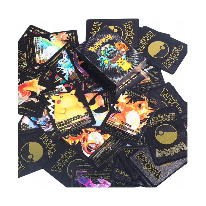 Juoda Pokemon kortų kaladė 52vnt. TCG Black - Limited Edition