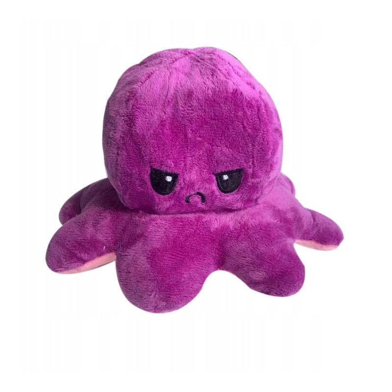 Pliušinis dvipusis aštuonkojis Tik Tok Octopus - rožinis / violetinis
