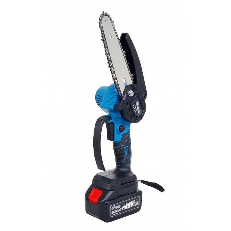 Mini akumuliatorinis grandininis pjūklas 6'' x2 baterijos 48V - 5.0Ah