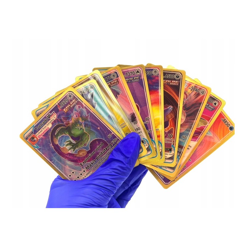 Pokemon kortos, 10vnt. TCG 3D Golden - Limited Edition
