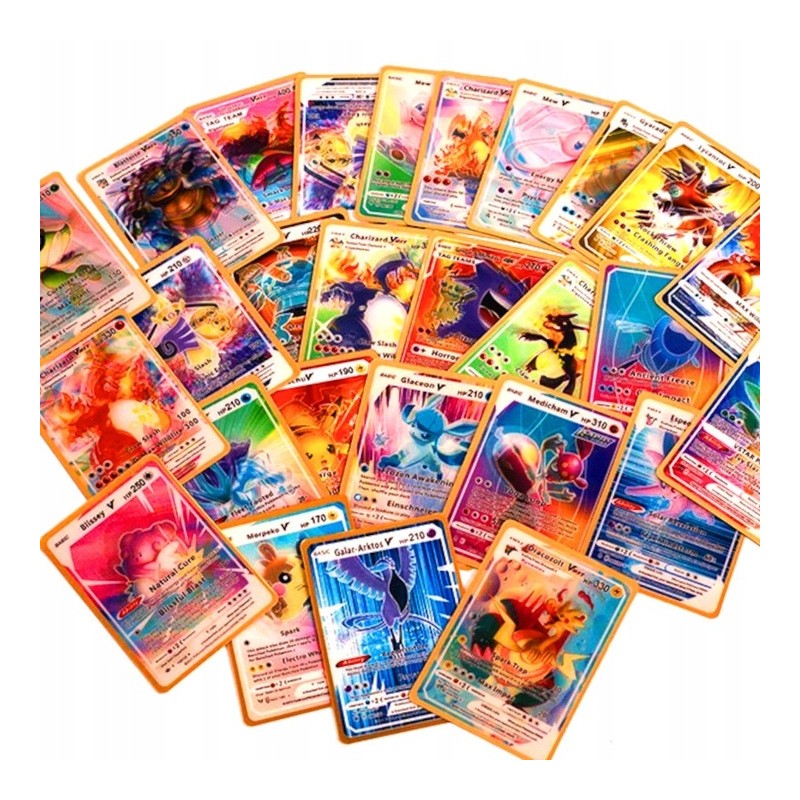 Pokemon kortos, 10vnt. TCG 3D Golden - Limited Edition