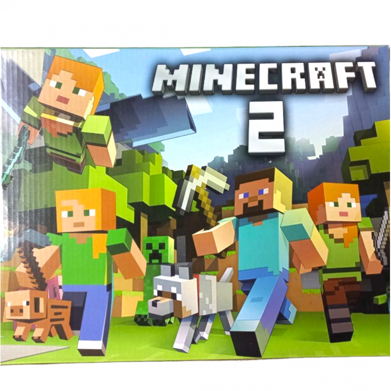 Minecraft stiliaus figūrėlių rinkinys, 12vnt.