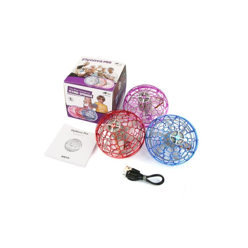 Skraidantis ir šviečiantis rutulys FLYNOVA PRO - mėlynas