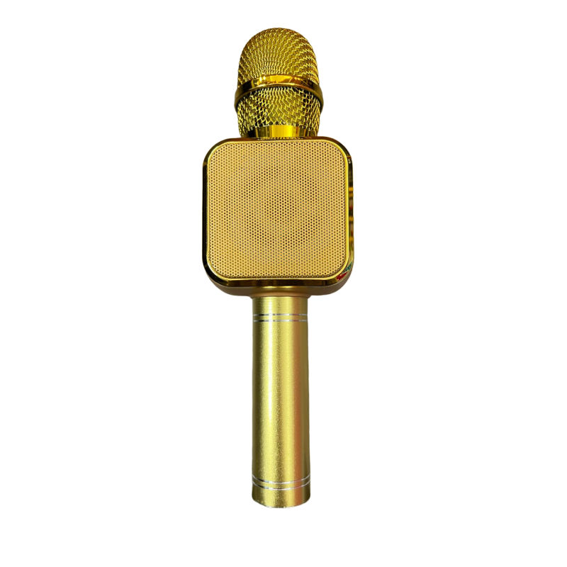Karaoke bluetooth mikrofonas - auksinis