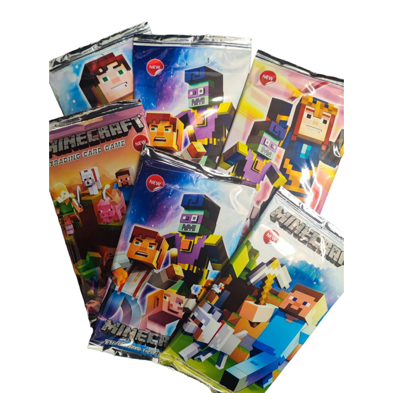 Minecraft žaidimo kortos, 8vnt. TCG - Limited Edition
