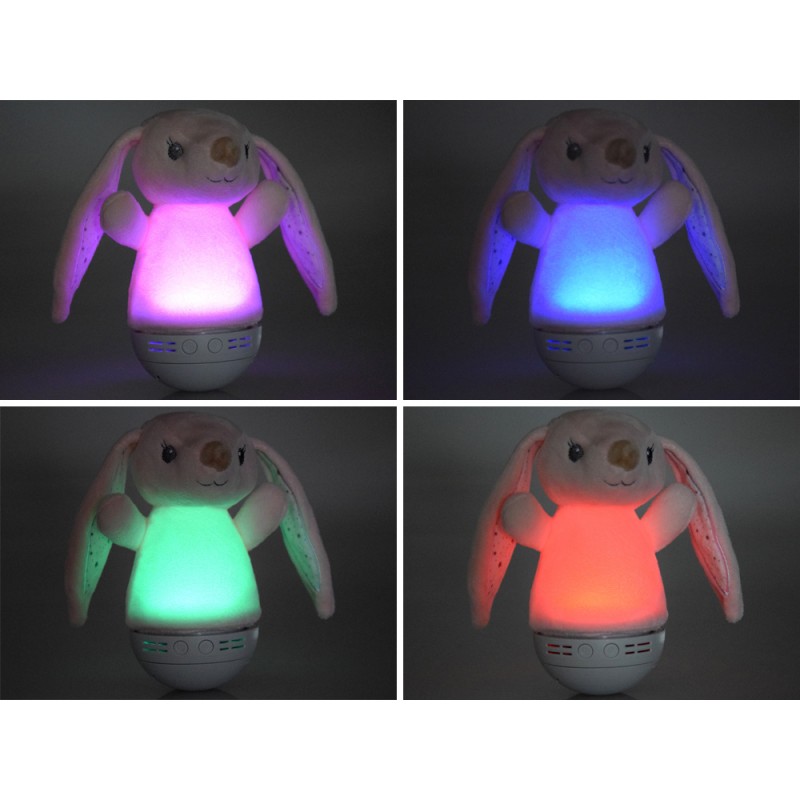 Grojantis ir šviečiantis migdukas triušiukas / naktinė lempa