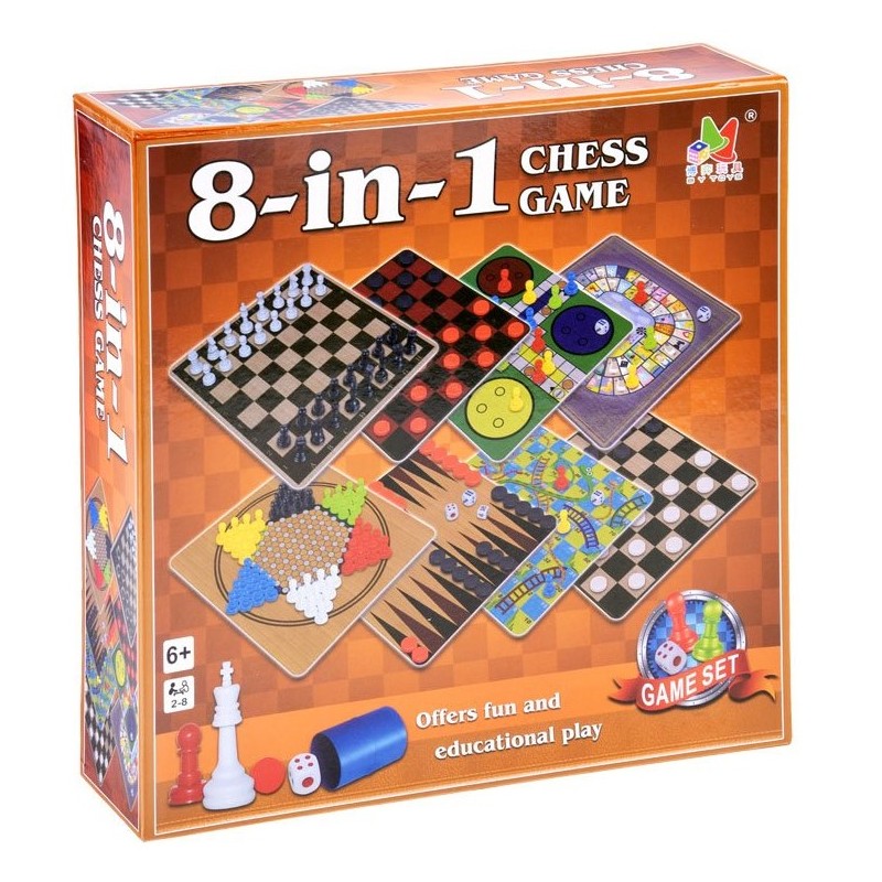 Stalo žaidimų rinkinys 8 in 1