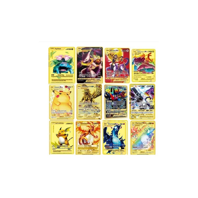 NAUJIENA! Metalinė Pokemon auksinė kolekcinė korta