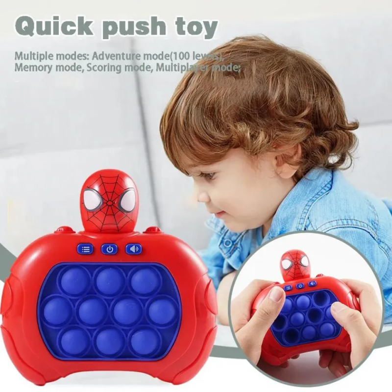 Elektroninis edukacinis žaidimas Pop It Quick Push Game - Spider-Man