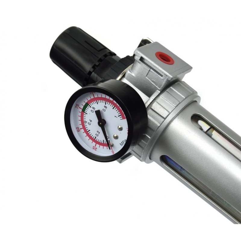 Oro reduktorius su filtru ir monometru 3/8''