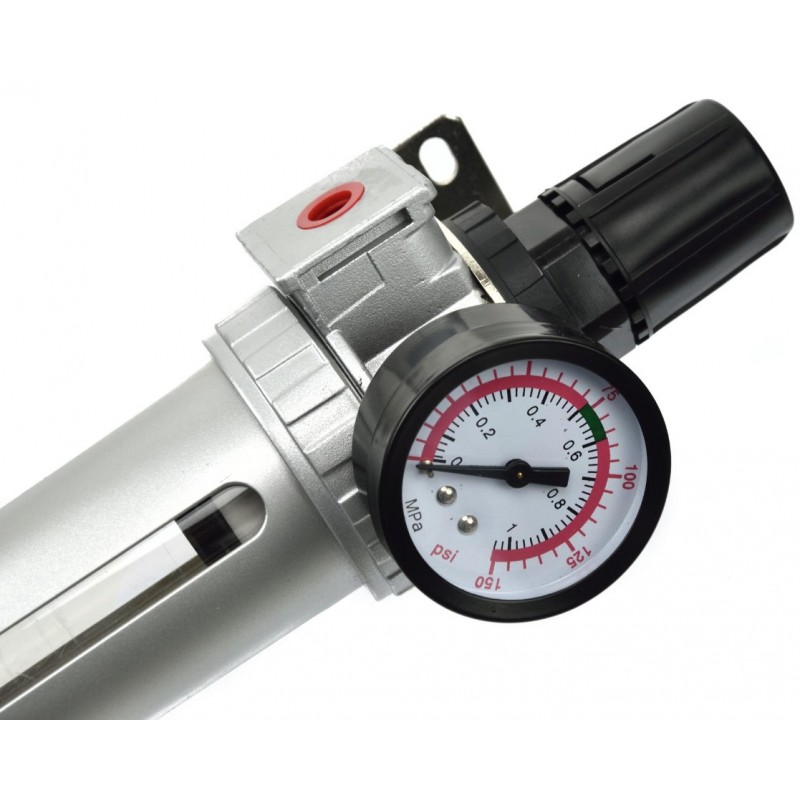 Oro reduktorius su filtru ir monometru 3/8''