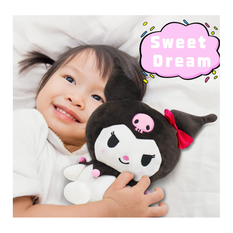 Pliušinė lėlė Kuromi - My Melody anime veikėja - balta, 20cm