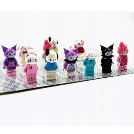 My Melody LEGO žmogeliukų rinkinys - 12 vnt. / Kuromi, Hello Kitty