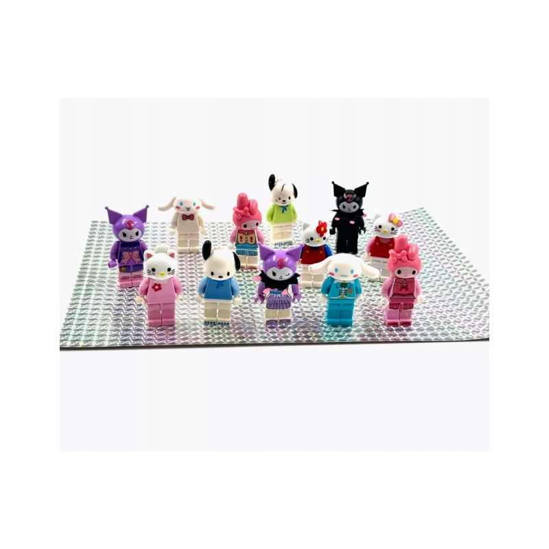 My Melody LEGO žmogeliukų rinkinys - 12 vnt. / Kuromi, Hello Kitty
