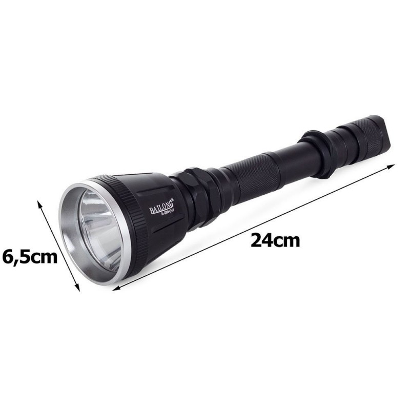 Profesionalus taktinis prožektorius CREE XML-T6 montuojamas ant ginklo