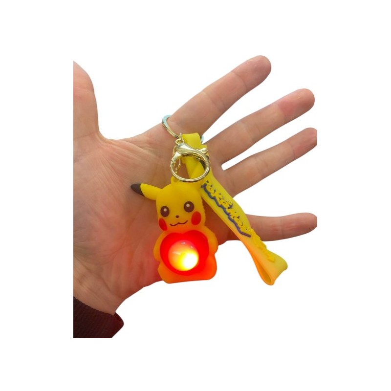 Raktų pakabukas Pokemon - Pikachu su LED