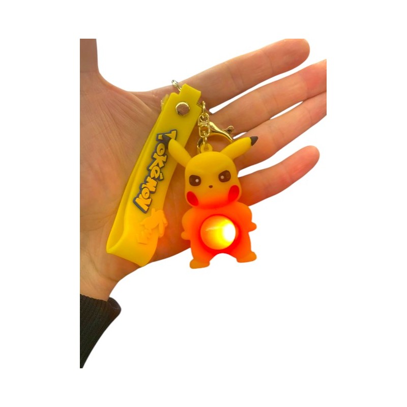 Raktų pakabukas Pokemon - Pikachu su LED