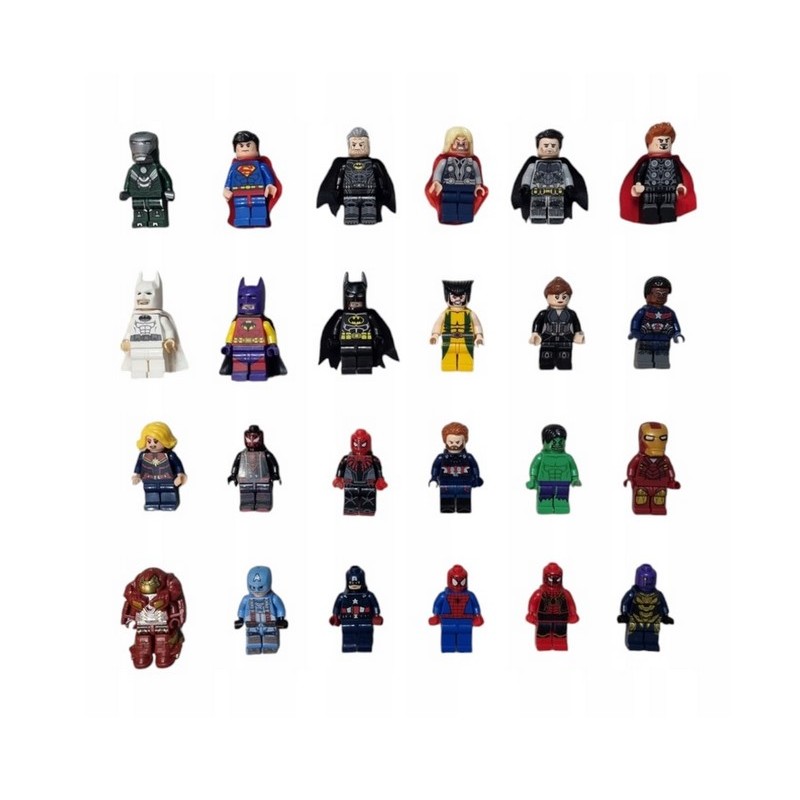 MEGA LEGO Avengers žmogeliukų / figurėlių rinkinys - 24 vnt.