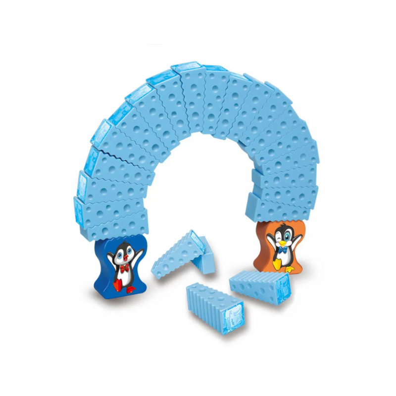 Stalo žaidimas su pingvinais "Ice cube stacking"