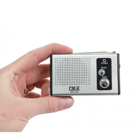 Mini FM radijas / radijo imtuvas su ausinių lizdu, CMiK MK-229