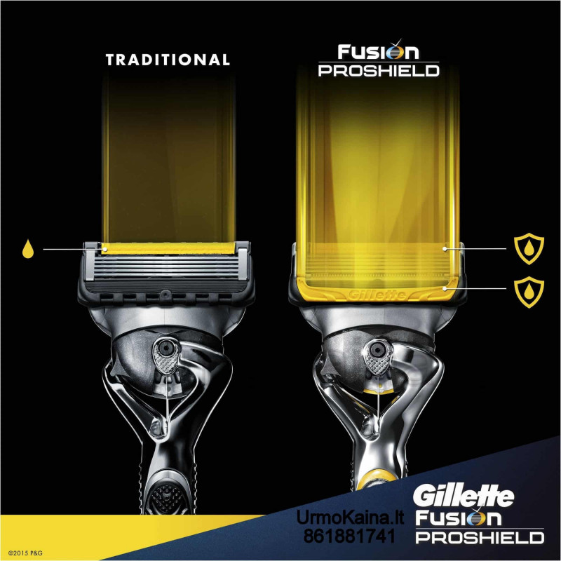 Gillette Fusion Proshield 4 peiliukų rinkinys
