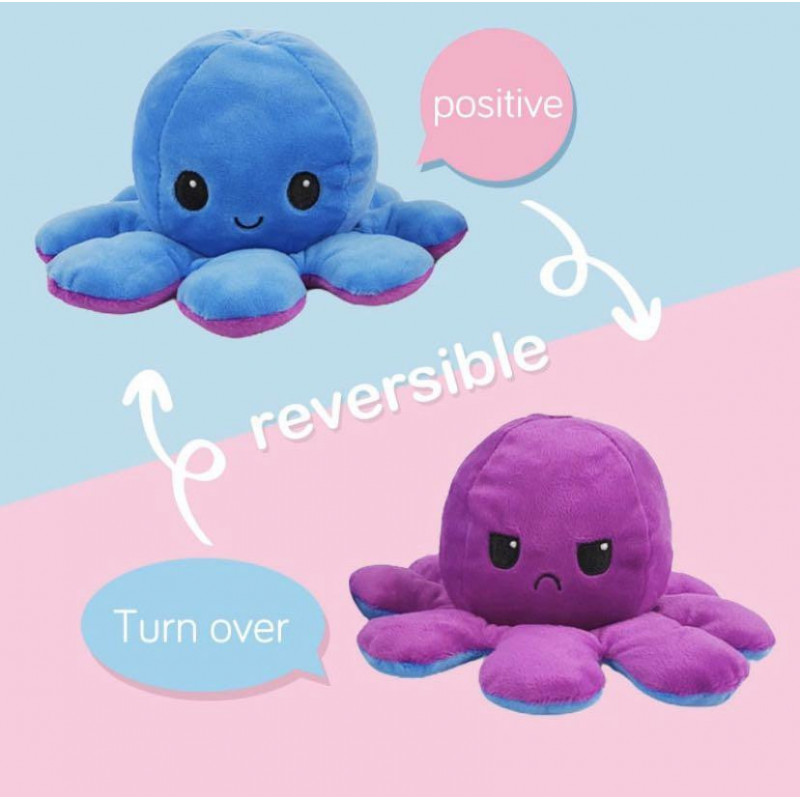 Pliušinis dvipusis aštuonkojis Tik Tok - Octopus