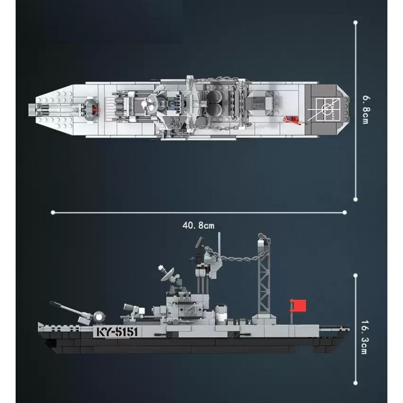 Karinis laivas - lego konstruktorius 427 dalys
